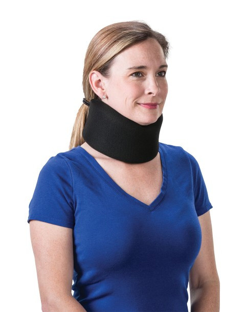 3" Foam Cervical Collar Univ. Black - Medex Supply