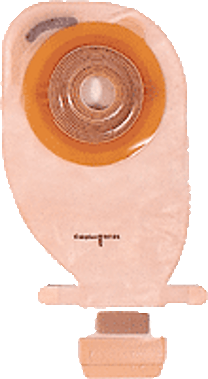 EasiClose One-Piece Drainable Maxi Pouch with Belt Loops, Convex, Transparent, 31 mm - Medex Supply