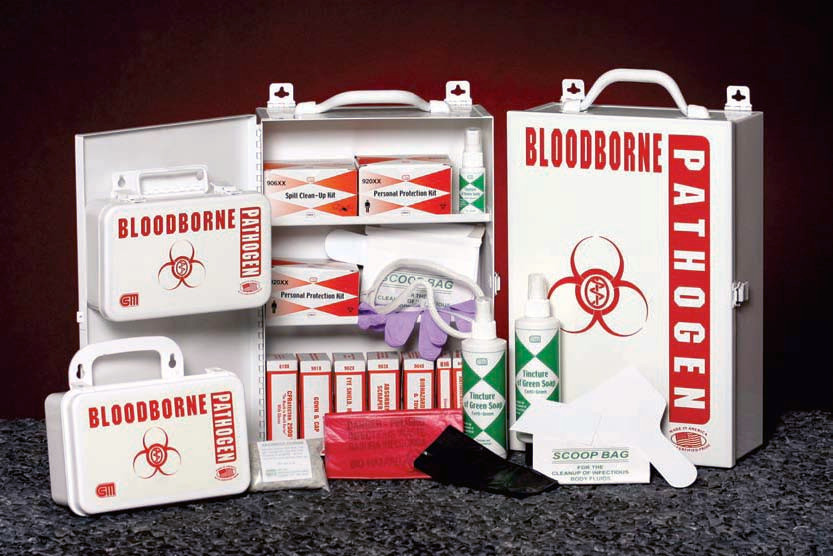 Certified Safety Manufacturing Bloodborne Pathogen Kit, 10 Unit Deluxe ...