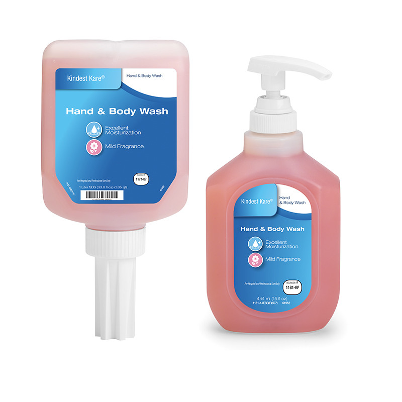 Kindest Kare® Hand & Body Wash, 1 Liter / 12 per case - Medex Supply