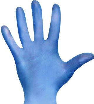 Dash Multi-Task Blue Vinyl Powder Free Gloves, Medium - Medex Supply