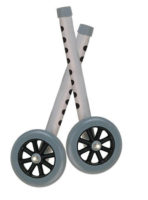 Drive Walker Wheels with Two Sets of Rear Glides for Use with Universal ...