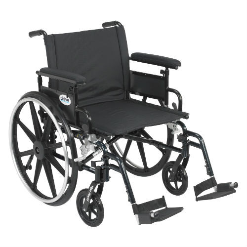 Drive Viper Plus GT Wheelchair with Removable Full Arm and Swing Away ...