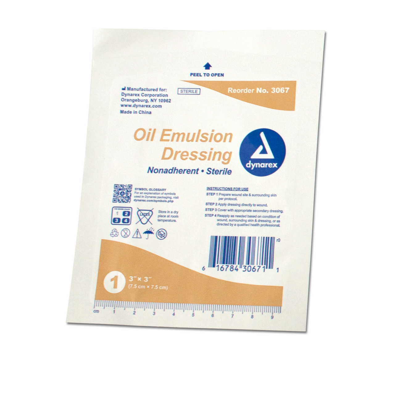 Oil Emulsion Dressing, 3" x 3", 4/50/cs - Medex Supply
