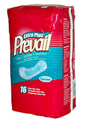 First Quality Prevail Bladder Control Pads, Extra Plus 12" x 4", Pack ...