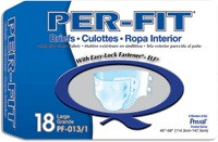 First Quality Prevail PER-FIT Adult Briefs, Large, 45" - 58", 72/cs ...