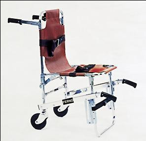 Ferno Model 40 Stair Chair, Burgundy - Medex Supply