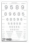 Good-Lite LEA Numbers Low Contrast Chart, 10% Contrast - Medex Supply