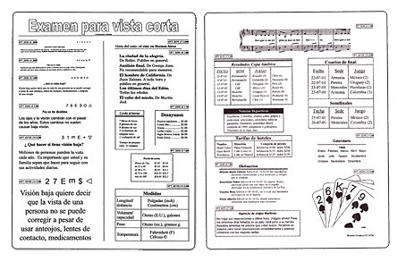 Good-Lite Spanish Contemporary Near Vision Card - Medex Supply
