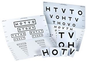 Good-Lite HOTV Distance Folding Pediatric Eye Chart - Medex Supply