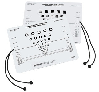 Good-Lite Tumbling E and Landolt C Near Card - Medex Supply
