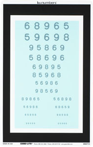 LEA NUMBERS® Insta-Line Chart, Chart Only - Medex Supply