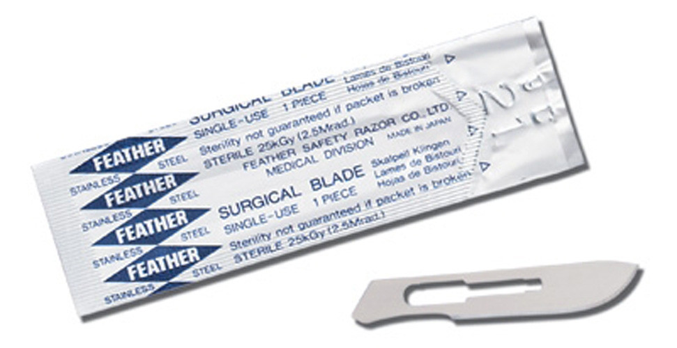 Feather Sterile Surgical Blades, Disposable #11, 100/bx - Medex Supply