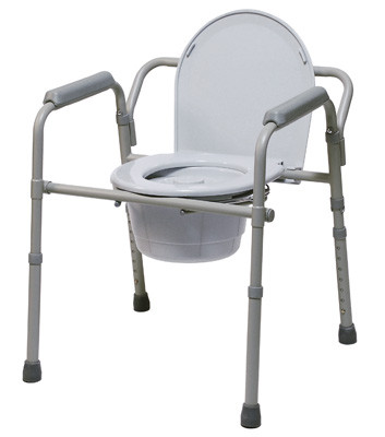 Lumex Steel Folding Commode, 4/cs - Medex Supply
