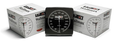 Labtron Wallmax Aneroid Sphygmomanometer, Adult, Black, Latex Free ...