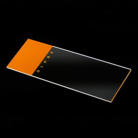 Globe Scientific Color Coded Microscope Slides, Ground Edges, Orange ...