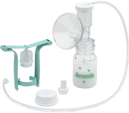 Ameda Single HygieniKit Milk Collection System, with CustomFit Flanges ...