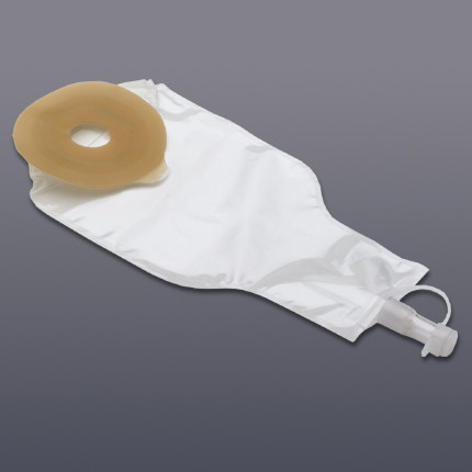 Drainage Fecal Collector with Flextend Skin Barrier, 10/case - Medex Supply