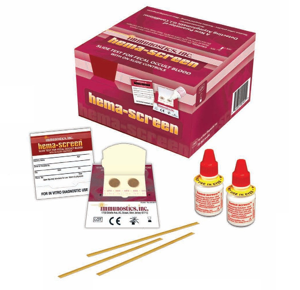 Immunostics Hema Screen Specific Fecal Occult Blood Test Slides, Two ...