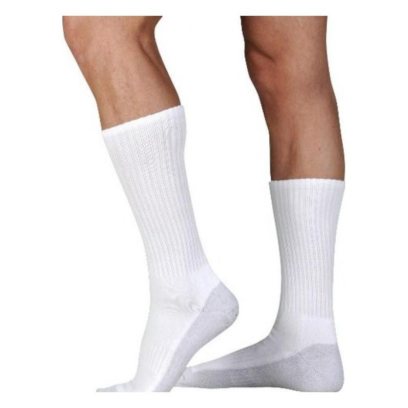 Juzo Silver Sole Crew Length Support Socks, Large, White, Pair - Medex ...