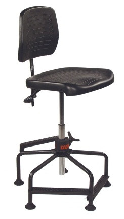 Lyon Contoured Ergo Industrial Chair, Polyurethane - Medex Supply