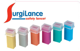 SurgiLance Blade Safety Lancet, 1.8mm, Green, 100/Bx - Medex Supply