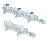 Medex 20 psi Guide-Flo 5 Gang, 4-way Stopcock Manifold with Male Luer ...