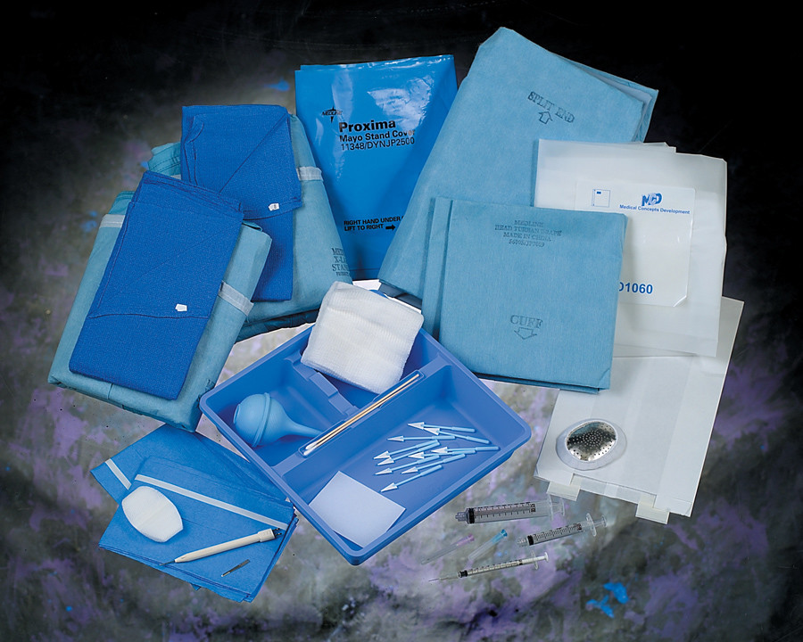 Sterile Surgical Eye Tray Kit, All Inclusive, Case of 3 - Medex Supply