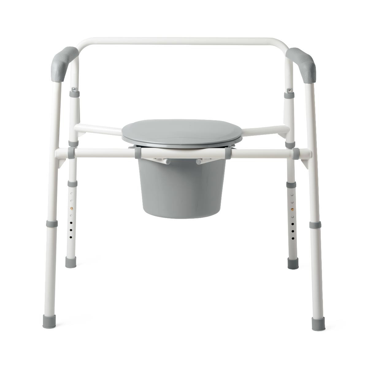 Extra-Wide 24" Steel Bariatric Commode with 650 lb. Capacity, Elongated ...