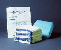 Medline Sterile, X-Ray Detectable Pre-Washed Lap Sponges, 18" x 18 ...