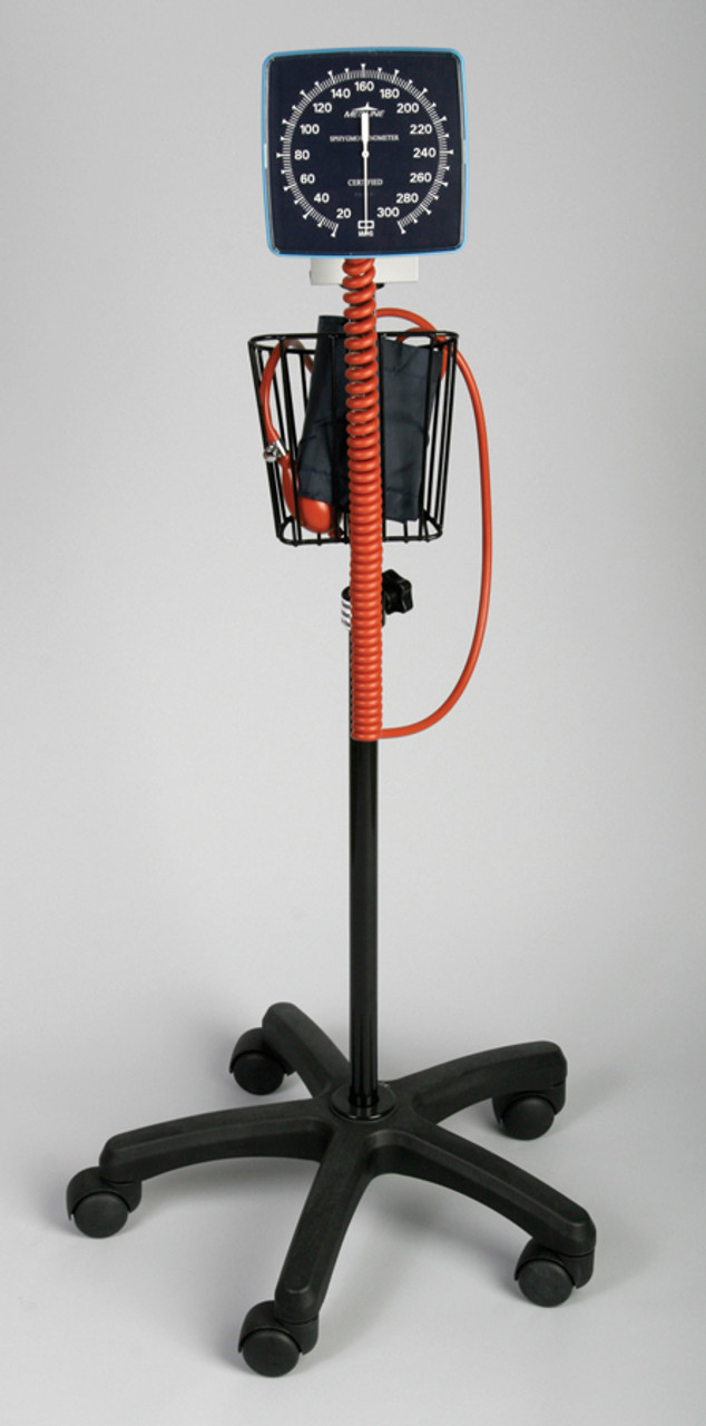 Medline Mobile Aneroid Blood Pressure Monitor, Adult, Latex Free ...