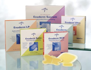 Exuderm LP Hydrocolloid Sterile Wound Dressing, 6" x 6" - Medex Supply