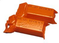 Morrison Medical Orange Vinyl Foam Head Blocks, 60/cs - Medex Supply