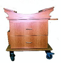 NK Medical Melamine Two Drawer Maternity Bassinet - Medex Supply