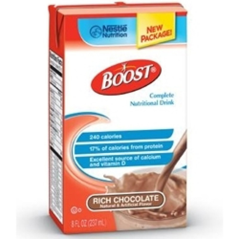 Nestle Boost Original Nutrition Supplement Drink, Rich Chocolate, 8oz ...