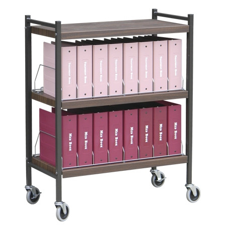Omnimed Standard Big Beam Vertical Open Chart Rack, 3 Shelves, 16 ...