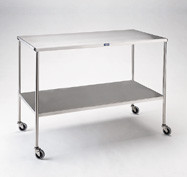 Pedigo Large Instrument Table with Shelf, 24"W x 36" L x 34"H - Medex ...