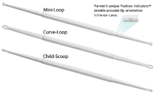 Premier Medical Double Ended Disposable Ear Curette, Curve Loop, 50/bx ...
