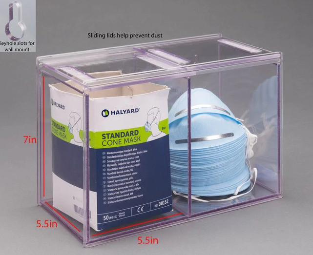 Poltex Double Bulk Cone Mask Dispenser - Medex Supply