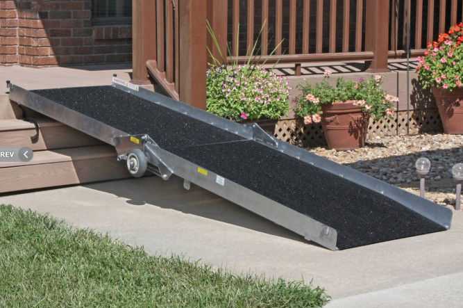 PVI Wheel-A-Bout Ramp Multifold Ramp, 12' x 30" - Medex Supply