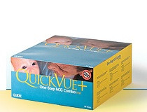 Quidel QuickVue+ One-Step hCG Combo Lateral Flow Test Kit, 90 Tests ...