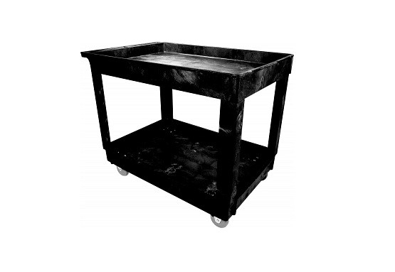 Rubbermaid Utility Carts, 2-Shelf, Plastic, 300lb Capacity - Medex Supply