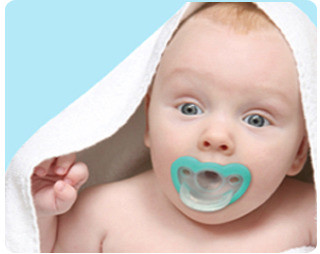 JollyPop 3 Month+ Teething Pacifiers Teal Unscented 100/Bx - Medex Supply