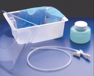 Portex No Pour Pak II Suction Catheter Kits with Resealable Lid, 14 FR ...