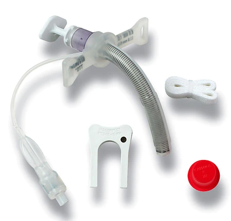 Portex Bivona Silicone Uncuffed Fixed Neck Flange HyperFlex ...