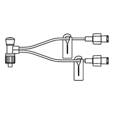 Medfusion Mini Bifuse T-connector with Injection Site, 4", 25/Bx ...