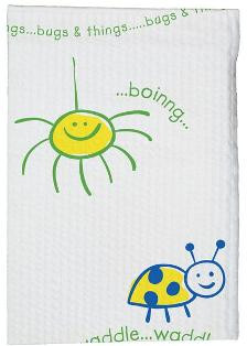 Tidi Bugs & Things Towel, Poly Back, 2-ply Tissue, 10" x 13", 250/cs ...