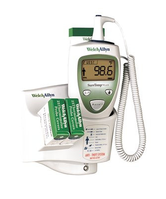 Welch Allyn SureTemp Plus 690 Electronic Thermometer, Wall Mount, 4 ft ...