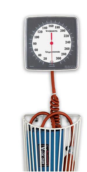 W. A. Baum Roll-By Mobile Aneroid Sphygmomanometer, Newborn Cuff, Small ...