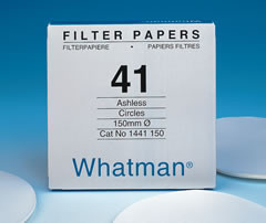 Whatman Quantitative Filter Papers, Ashless, Grade 42, 9 cm, 100/pk ...